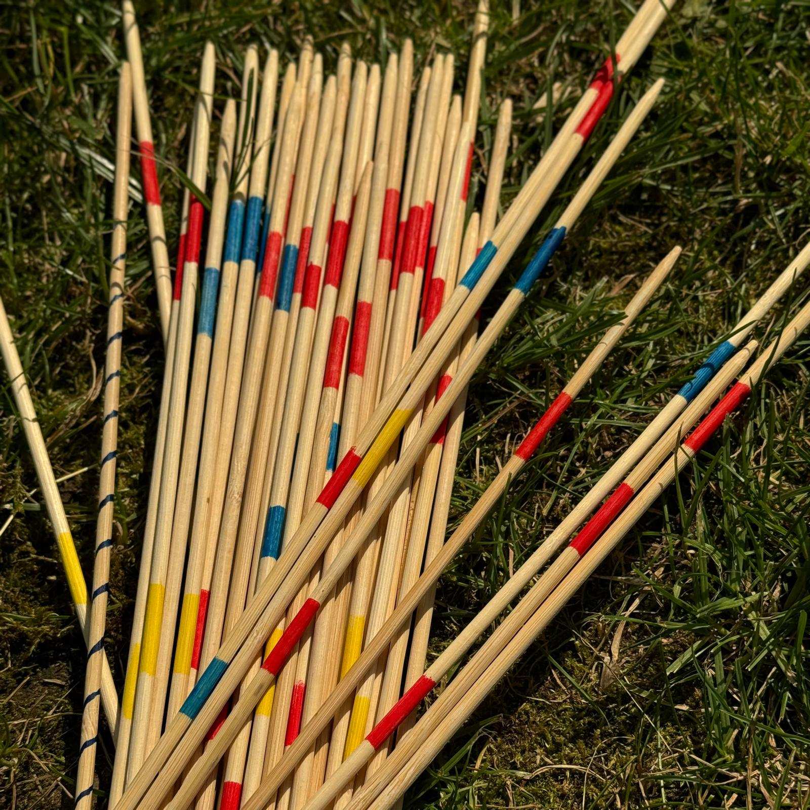 Mikado Géant 41 Pièces Bois - Jeu Famille Extérieur | BARBACADO | BARBACADO